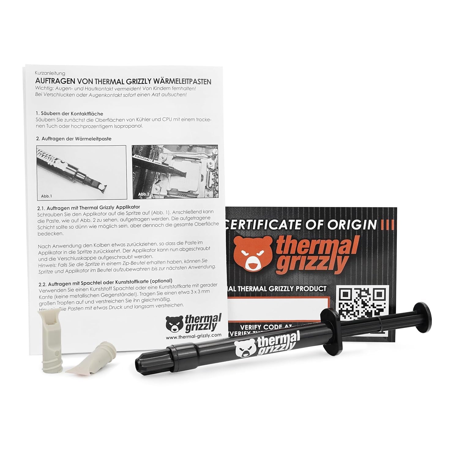 Thermal Grizzly Kryonaut Extreme Thermal Grease 2G TG-KE-002-R – Al ...